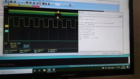 ESP32 Arduino OSCILATOR 0 40Mhz And Frequency Counter 0 40Mhz YouTube