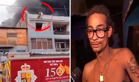 Hombre Que Rescató A 25 Perros Durante Un Incendio En Gamarra Era