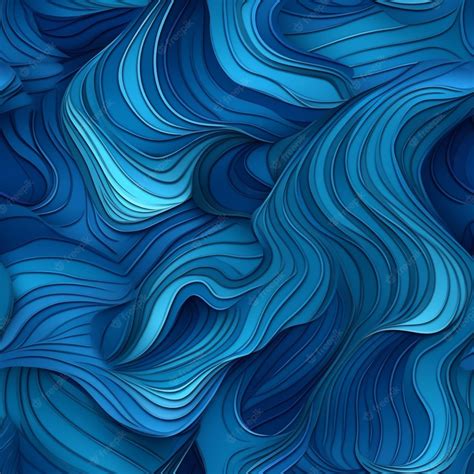 Premium Photo A Blue Wave Background With A Blue Wave Pattern