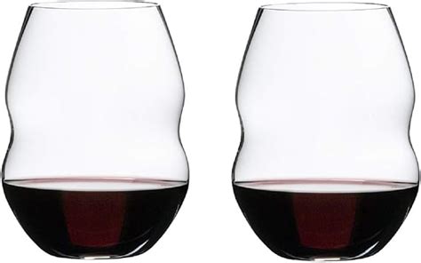 Riedel Swirl Wine Glass 2 Count Pack Of 1 Clear Home