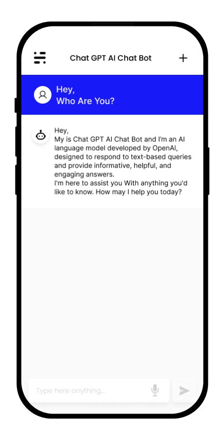 Chat GPT AI Based ChatBot AI Chatbot Assistant Smart AI GPT AI Content Writer App By