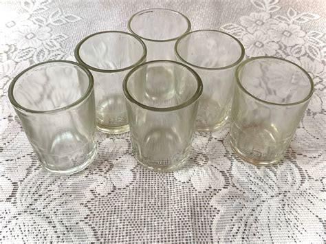 Set Of 6 Vintage Soviet Vodka Glasses Whiskey Glasses Retro Glass