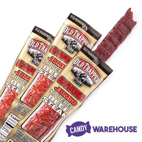 Old Trapper Old Fashioned Jumbo Kippered Beef Steak 12 Piece Box