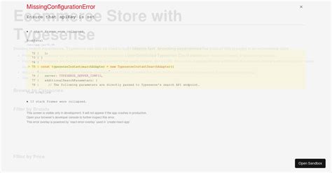 Showcase Ecommerce Store Codesandbox