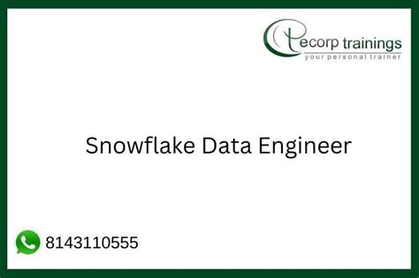 Snowflake Data Engineer Training Hyderabad India Ecorp Trainings