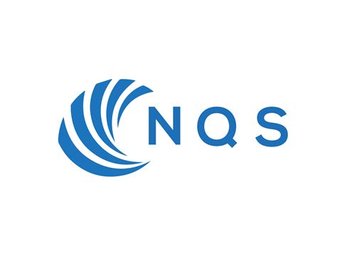 Nqs Letter Logo Design On White Background Nqs Creative Circle Letter