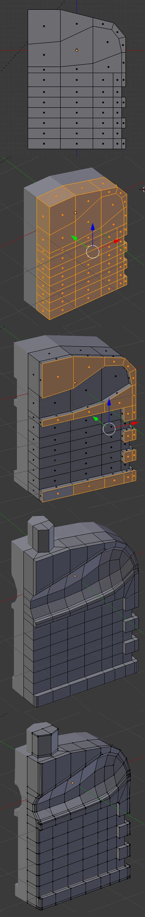 Mesh Rounded Shapes With Hard Surface Modeling Lubricant Bottle