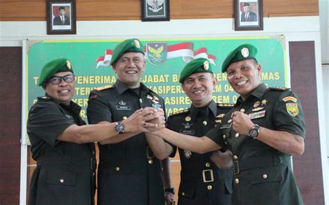 Danrem 041 Gamas Pimpin Acara Tradisi Pelepasan Serta Penerimaan Warga