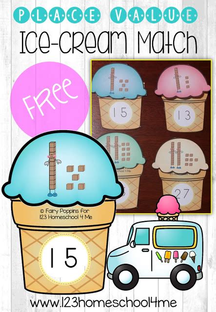 Place Value Ice Cream Match