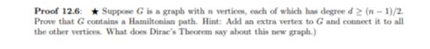 Solved Proof Suppose G Is A Graph With N Vertices Chegg Com