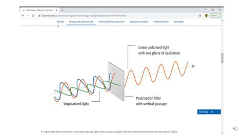 polarisation techniques for machine vision machine vision system by