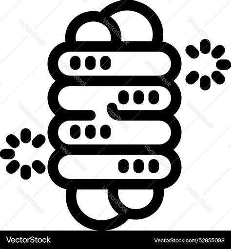 Cloud Computing Data Storage Icon Showing Server Vector Image