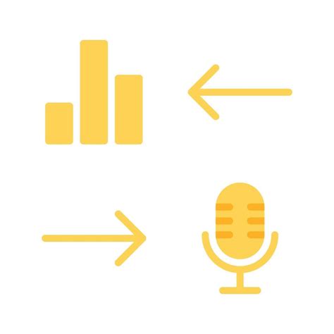 User Interface Icons Set Bar Left Right Microphone Perfect For Website Mobile App App