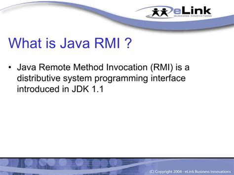 Introduction To Remote Method Invocation Rmi Ppt