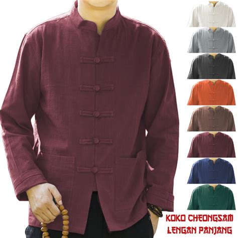 Jual Lpm 17152 17156 17160 Baju Atasan Koko Pria Lengan Panjang Koko