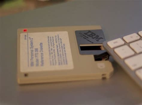 Man Cracks Open Floppy Disk Inserts USB Flash Drive The Register