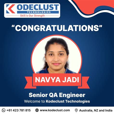 Kodeclust Technologies On Linkedin Kodeclusttechnologies Welcome Newteammember