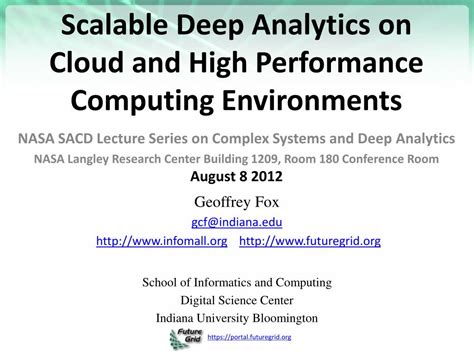 Ppt Scalable Deep Analytics On Cloud And High Performance Computing Environments Powerpoint