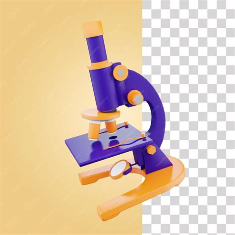 Premium Psd Microscope 3d Icon