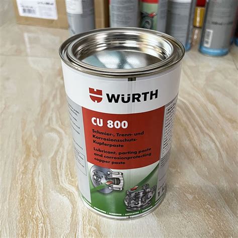 Mỡ Bò Đồng Bôi Trơn Chịu Nhiệt Wurth Cu 800 1kg
