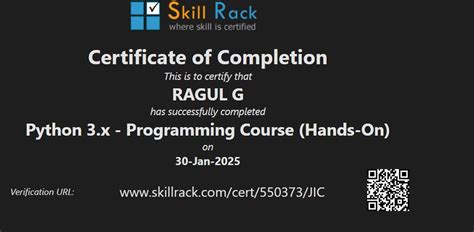Ragul G On Linkedin Python Skillrack