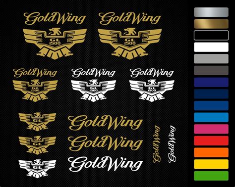 Goldwing Sticker Pack Gold Wing Decals For GL 1800 Silver Lupon Gov Ph
