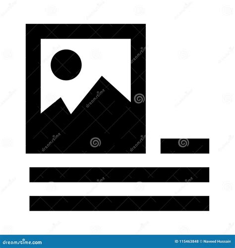 Picture Alignment Glyphs Icon Stock Illustration Illustration Of