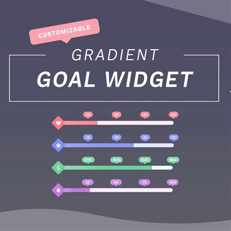 Follower Goal Widget Etsy