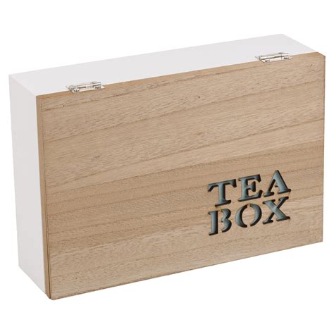 6 Or 9 Section Compartments Natural Wooden Chic Tea Bag Box Chest