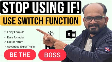 Stop Using If Use Switch Function Faster And Smarter Excel Formula Excel Exceltricks Youtube
