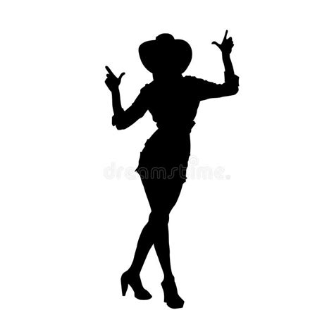 Standing Cowgirl Silhouette Stock Illustrations 57 Standing Cowgirl