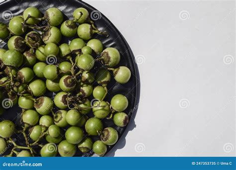 Indian Fruit Green Fragrant Manjack Or Snotty Gobbles Also Known As