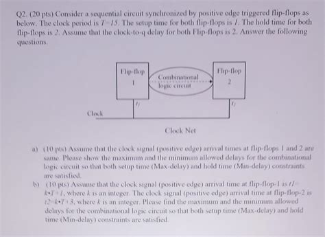 Solved Q2 20 Pts Consider A Sequential Circuit