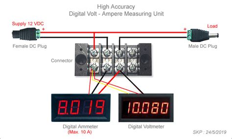 DIY VDC Digital Volt Ampere Measuring Set