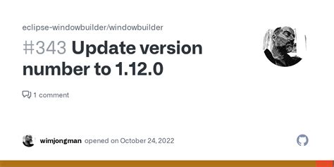 Update Version Number To 1120 · Issue 343 · Eclipse Windowbuilder