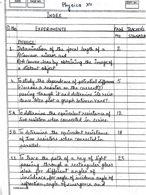 Physics Experiments Class 12 Pdf