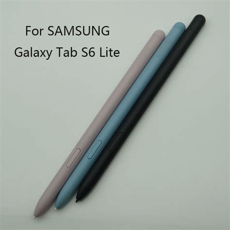 삼성 갤럭시 탭 S6 라이트 P610 P615 터치 연필 S 펜을위한 고품질 타블렛 스타일러스 펜 로고가있는 액티브 스타일러스