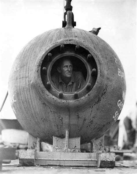 William Beebes Famous Bathysphere Submarine Dive Beebe Deep Sea Diving
