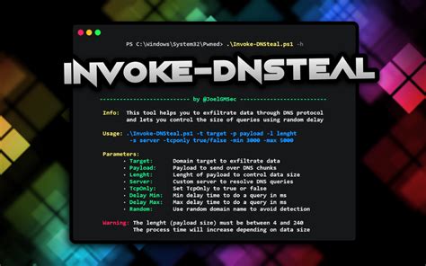 GitHub JoelGMSec Invoke DNSteal Simple Customizable DNS Data