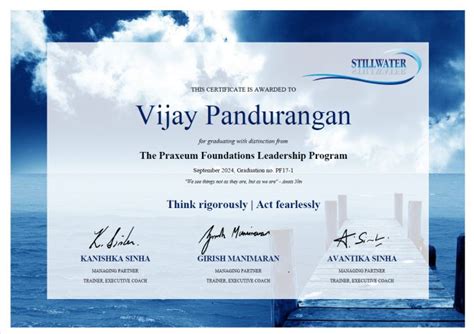 Vijay Pandurangan On Linkedin Im Happy To Have Completed A Praxeum