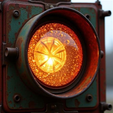 Free Vintage Railway Signal Photo Railway Signal Amber Download