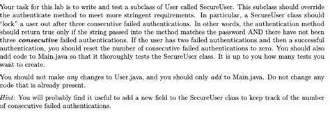 Solved Your Task For This Lab Is To Write And Test A