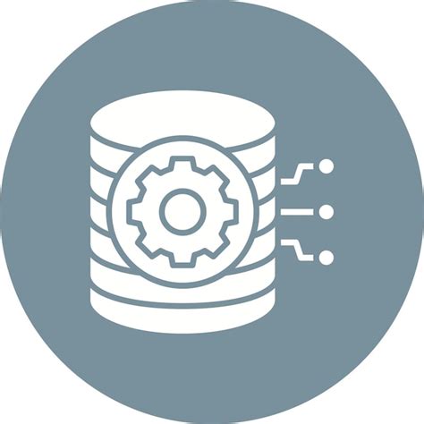 Premium Vector Database Settings Vector Illustration Style