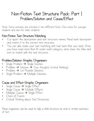 Text Structure Examples Pdf Examples