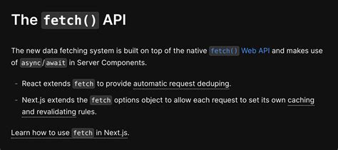 Next Js Data Fetching Fundamentals