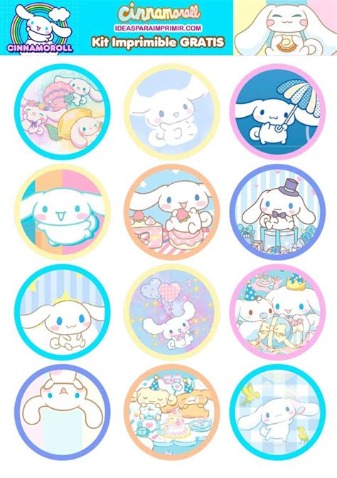 Etiquetas Stickers Toppers De Cinnamoroll Para Descargar Gratis In