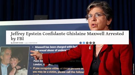 Jeffrey Epstein Confidante Ghislaine Maxwell Arrested By Fbi Youtube