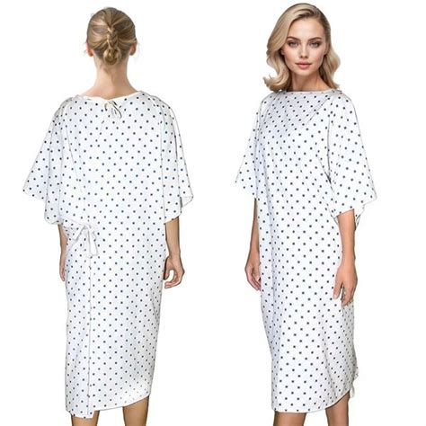 Dropship Poly Cotton Patient Gown Large 3 Pack Cloth Hospital Gowns