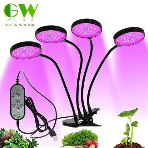 Usb Grow Light 15304560w Full Spectrum Timer Control Growing Light