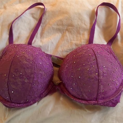 Purple Miraculous 34 C Push Up Bra Great Condition Gem